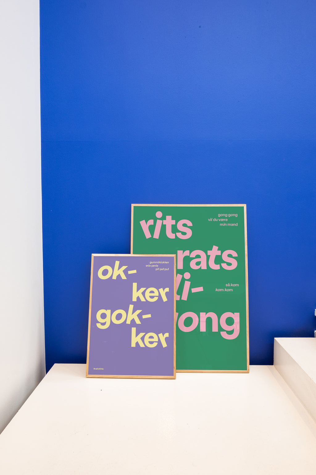 Studio Bitte – "Okker gokker" plakat til børneværelset